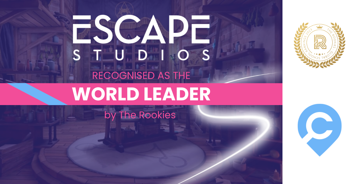Escape studios recognised as the world leader by the rookies | Careermap