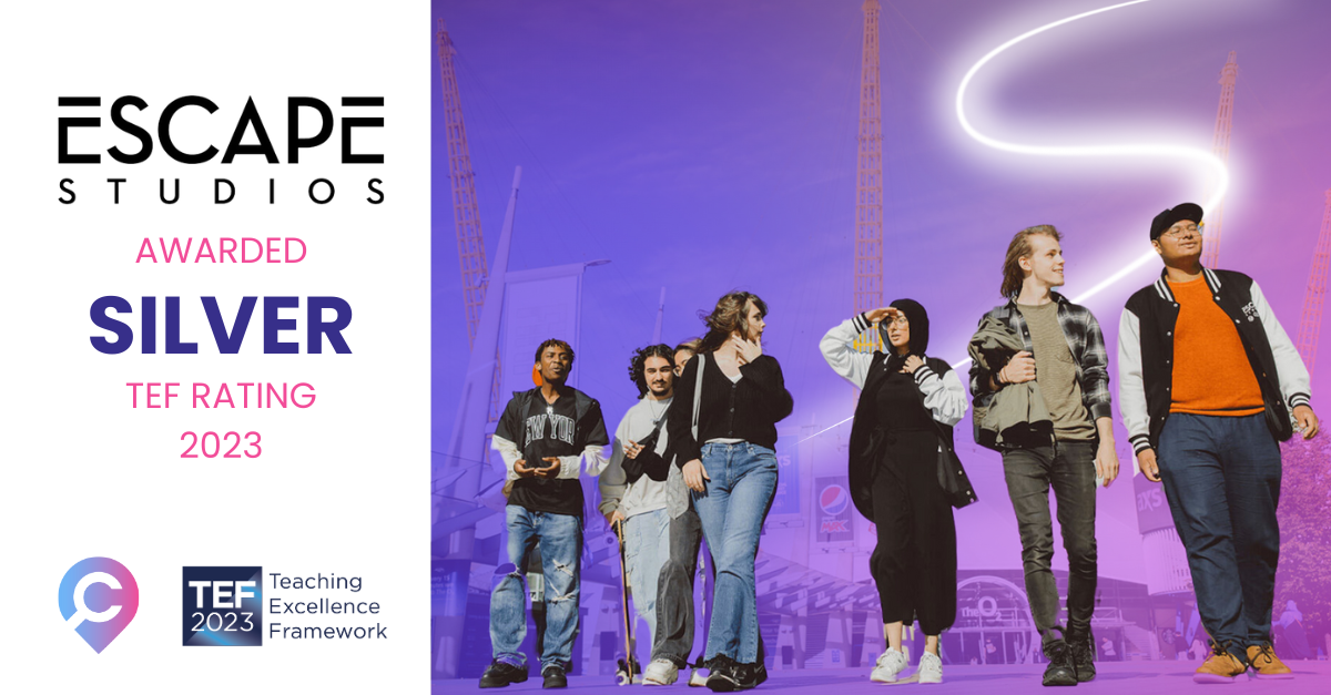 Escape studios awarded silver tef rating 2023 | Careermap